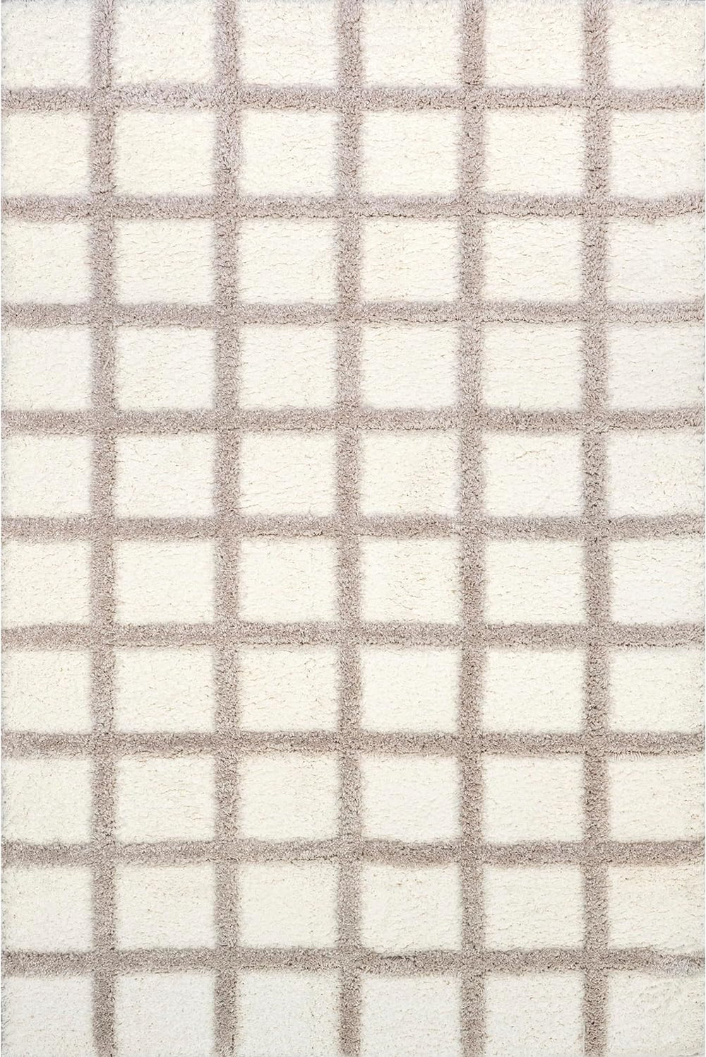 Japandi Checkered Texture Rug