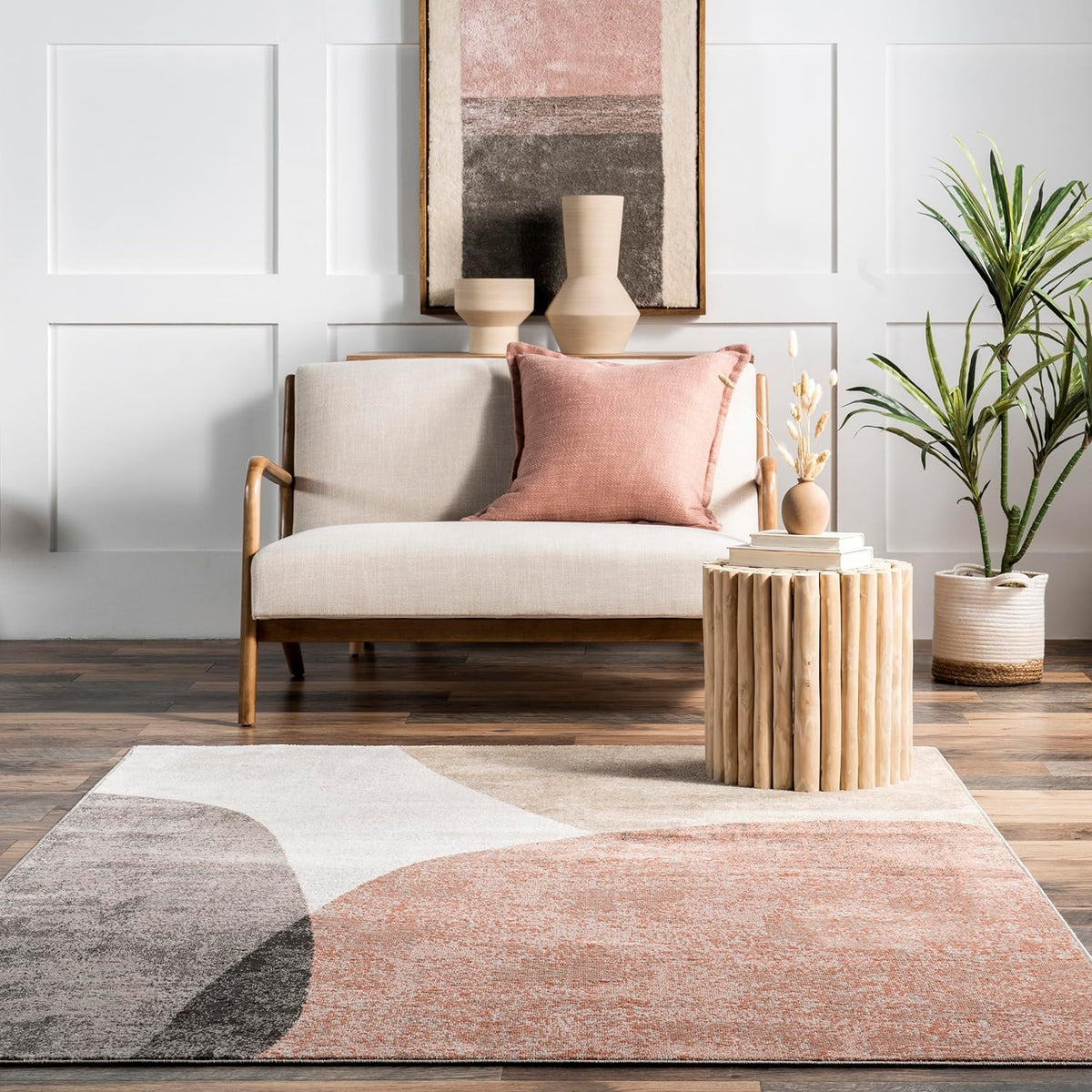 Japandi Abstract Shape Rug
