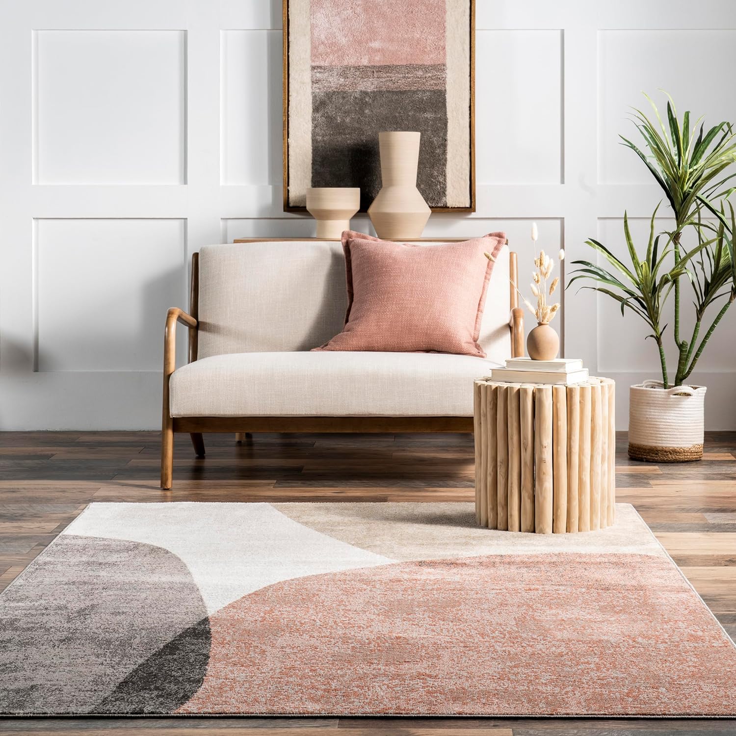 Japandi Abstract Shape Rug