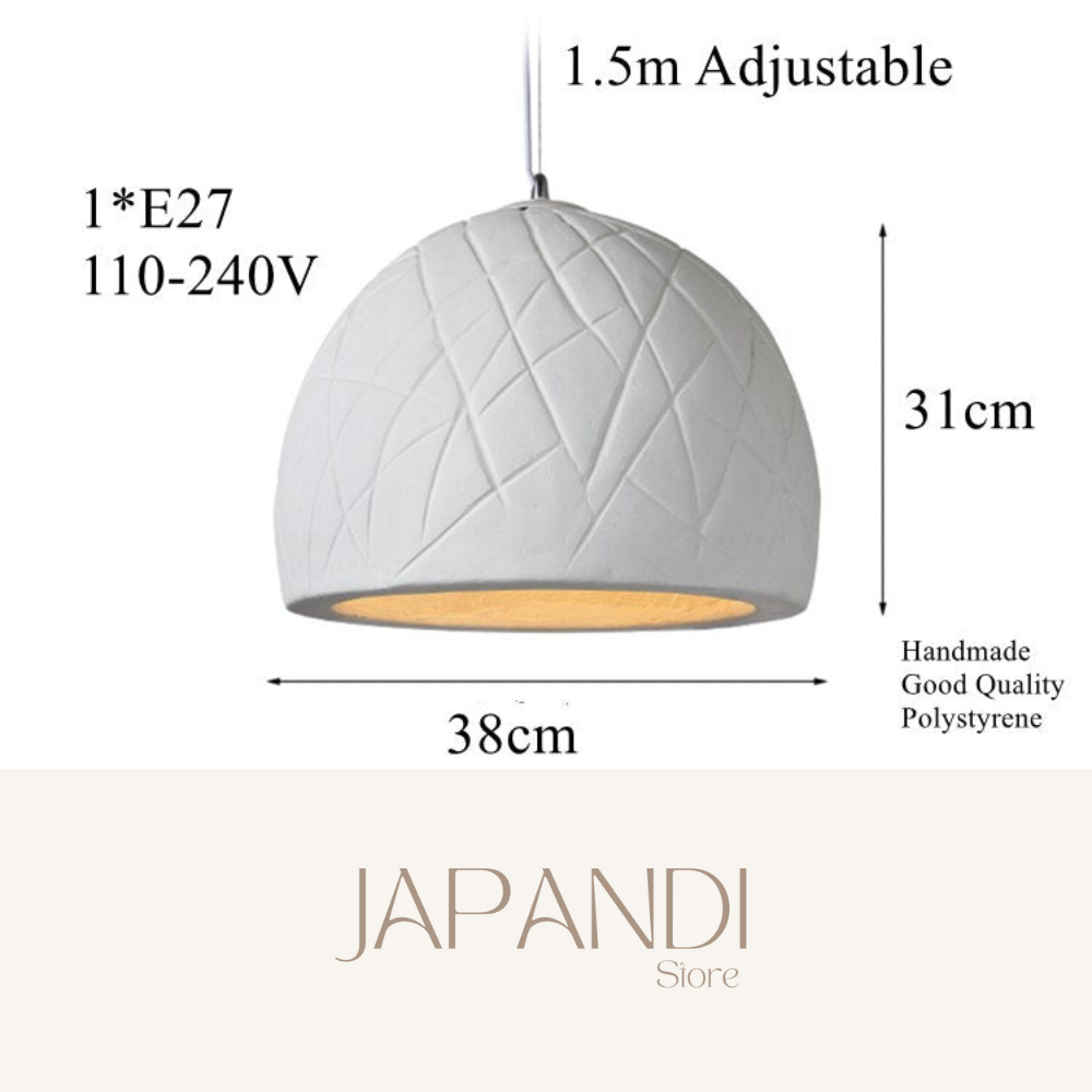 White Dome Japandi Pendant Light | Japandistore®