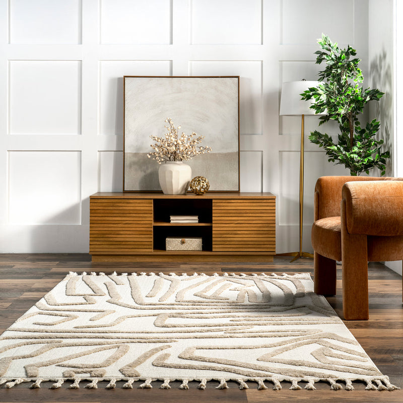 Japandi Abstract Art Rug