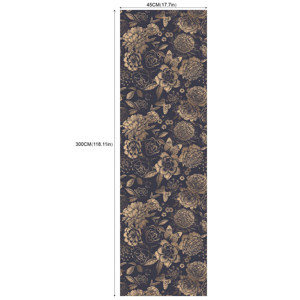 Japandi Navy Blue Wallpaper | Japandistore®