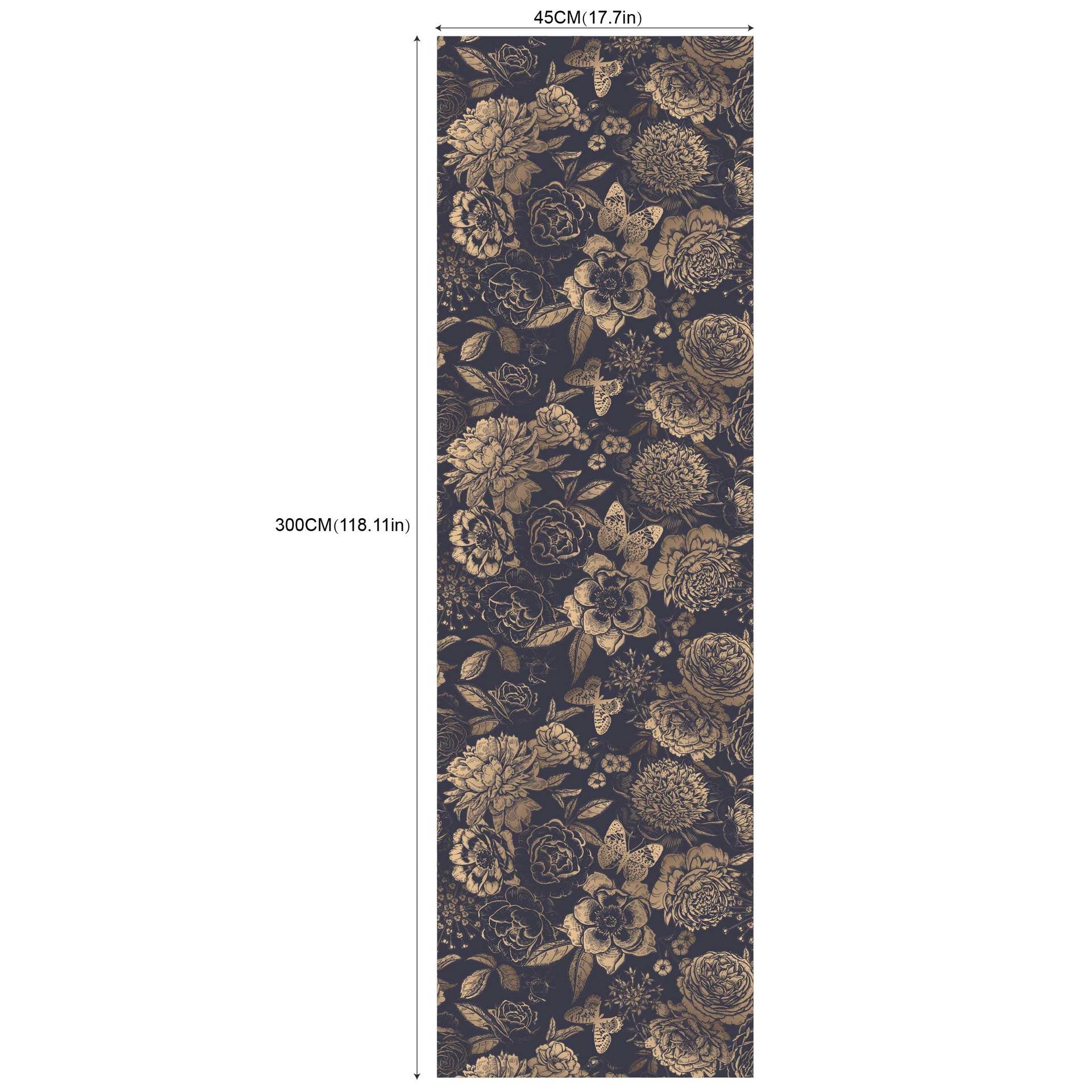 Japandi Navy Blue Wallpaper | Japandistore®